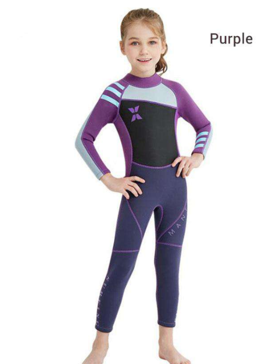 DIVE & SAIL Girls 2.5MM Full Wetsuit Kids Scuba Diving Suit
